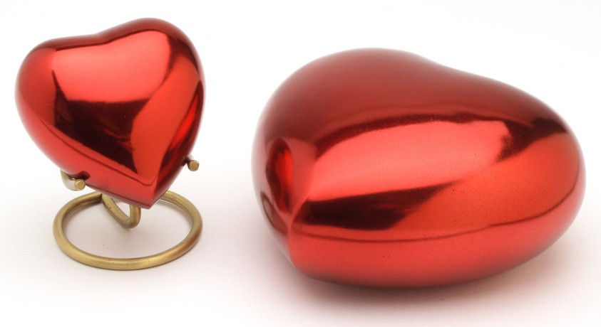 Heart Keepsake (Classic Red Heart UU510002A) Token Ashes - 3 Inches