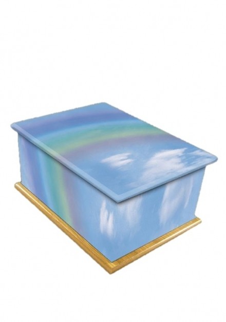 Rainbow Bridge Wooden Child/Infant Cremation Ashes Urn